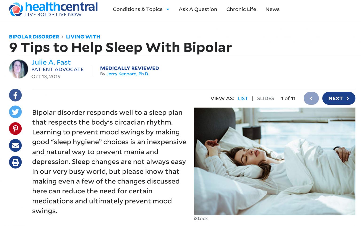 Sleep Management Tips for People with Bipolar Disorder « Straight Talk ...